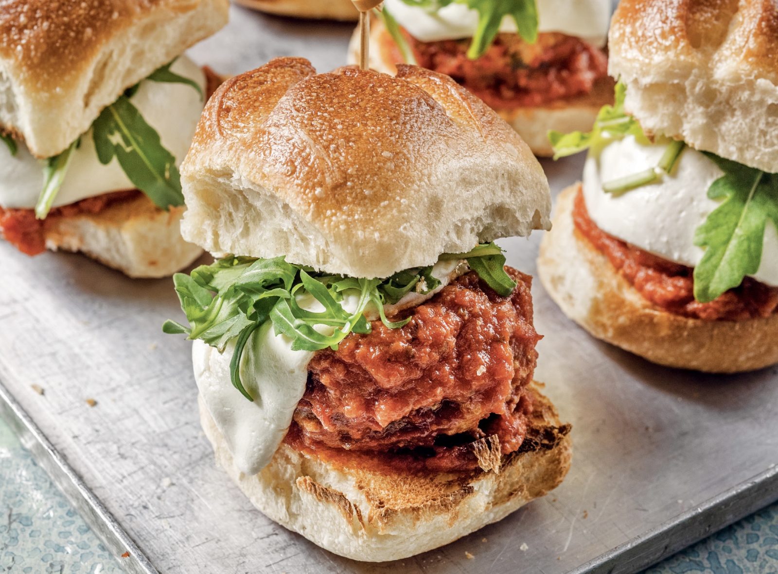 Meatball Parm Sliders from Sundays with Sophie - Bobby Flay